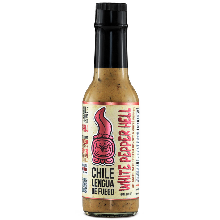 White Pepper Hell – Smoky Herbal Hot Sauce | Chile Lengua de Fuego